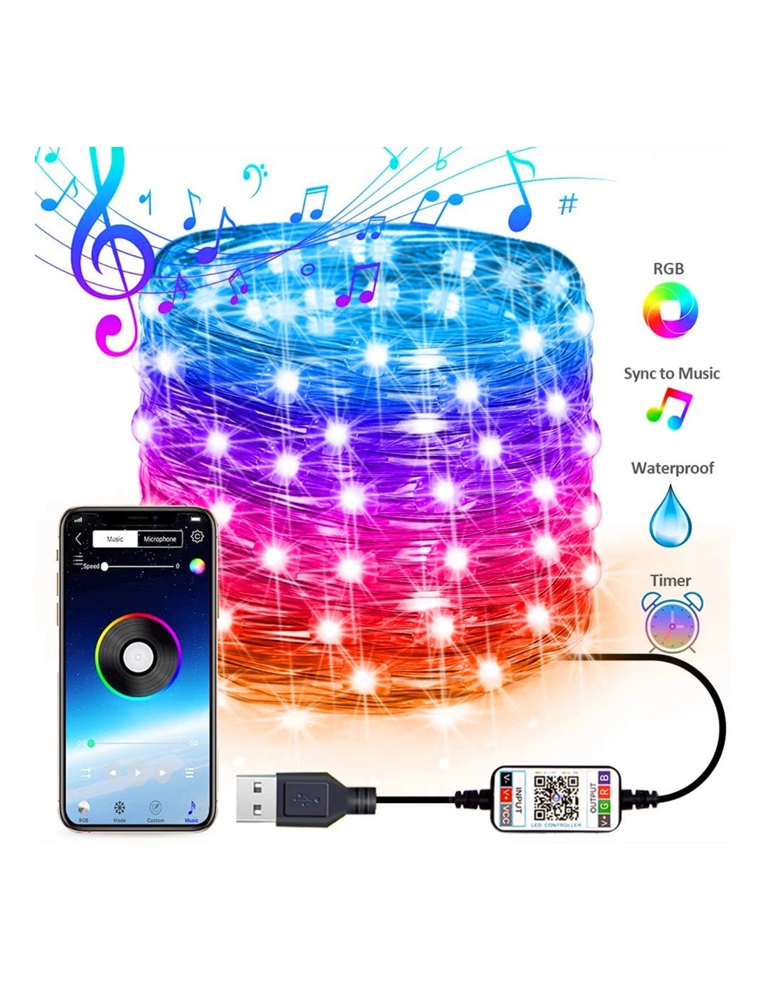 Cumpara Sârmă de cupru, USB bluetooth smart LED