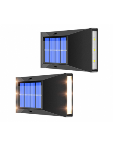 Cumpara Set 2x lampi solare exterior, LED